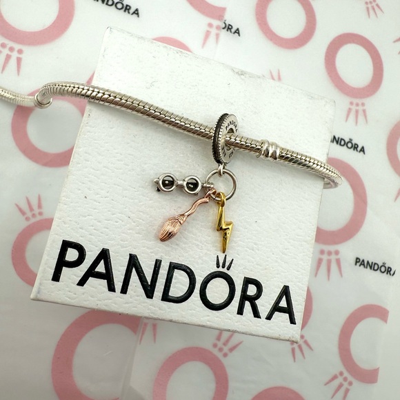Pandora | Jewelry | Pandora Harry Potter Glasses Nimbus 200 Lightning ...